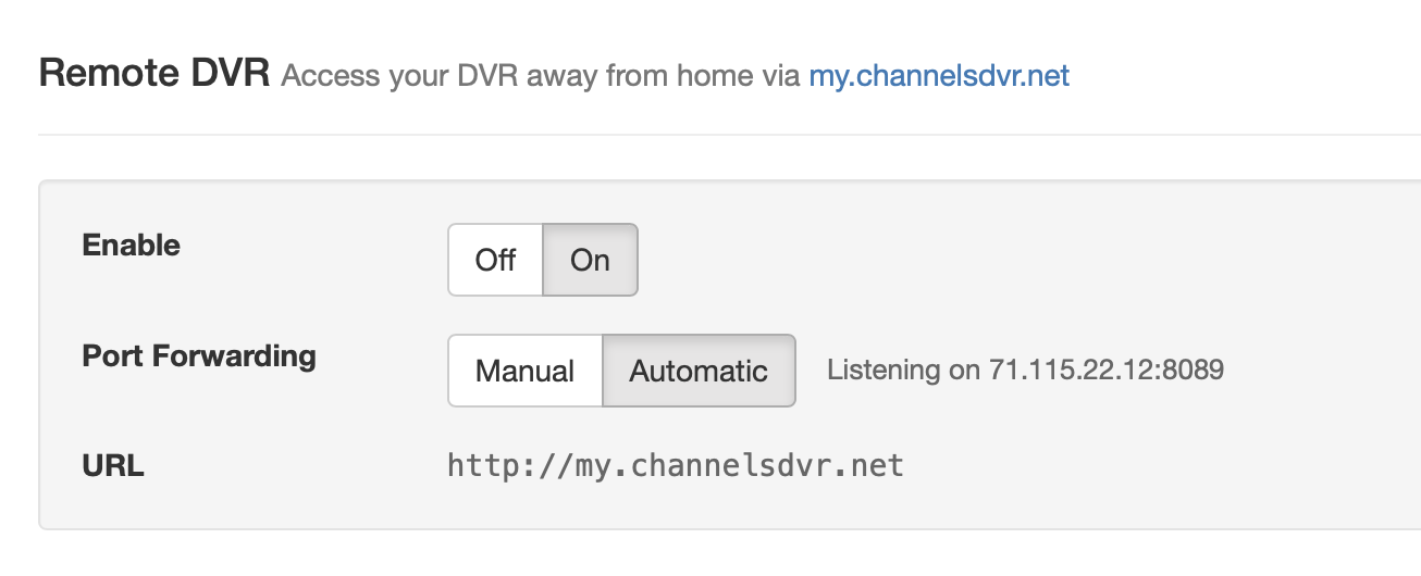 Channels Support - Stream Remotely